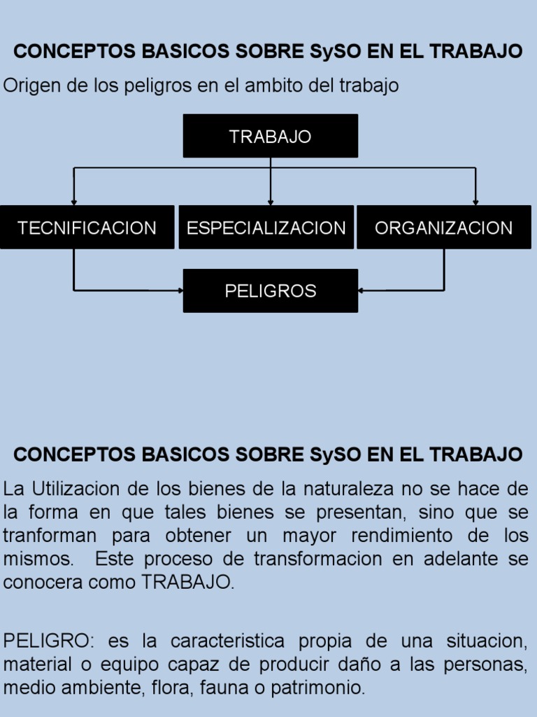 04 - CONCEPTOS BASICOS SOBRE SySO | PDF | Seguridad y salud ocupacional ...