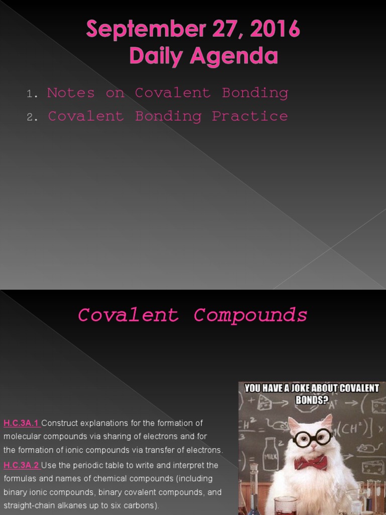 Covalent Bonding Notes | PDF | Chemical Compounds | Covalent Bond