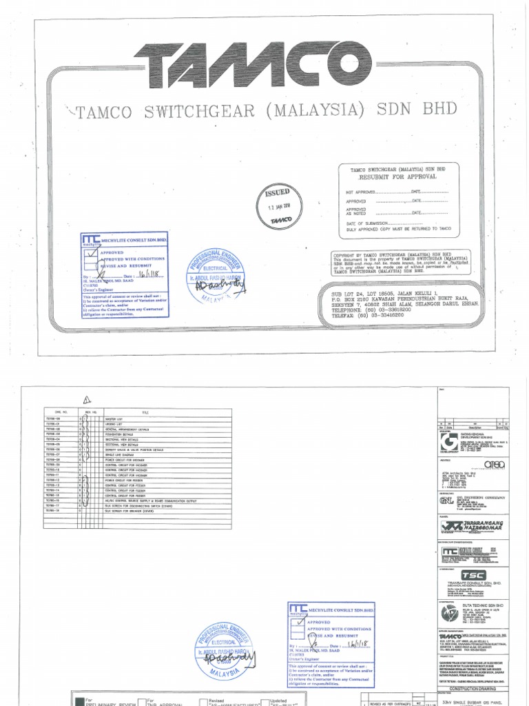 Tamco Switchgear (Gis) Rev1 | PDF