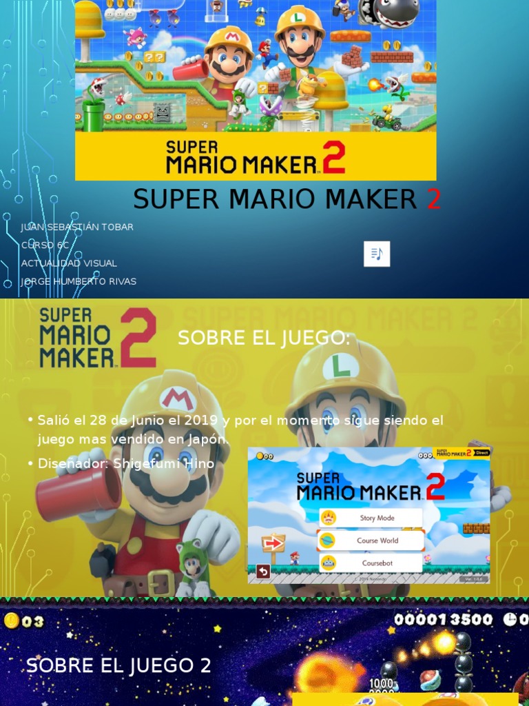 Actividad Visual Super Mario Maker 2 | PDF