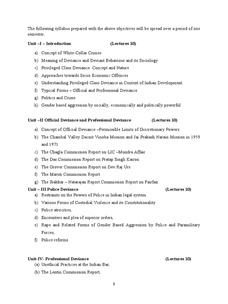 Privileged Class Deviance | PDF