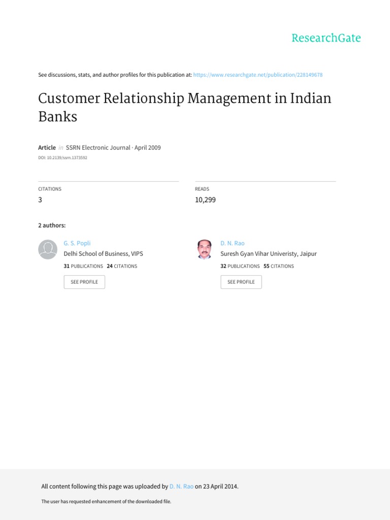 CRM in Banking Sector | PDF | Customer Relationship Management | Banks