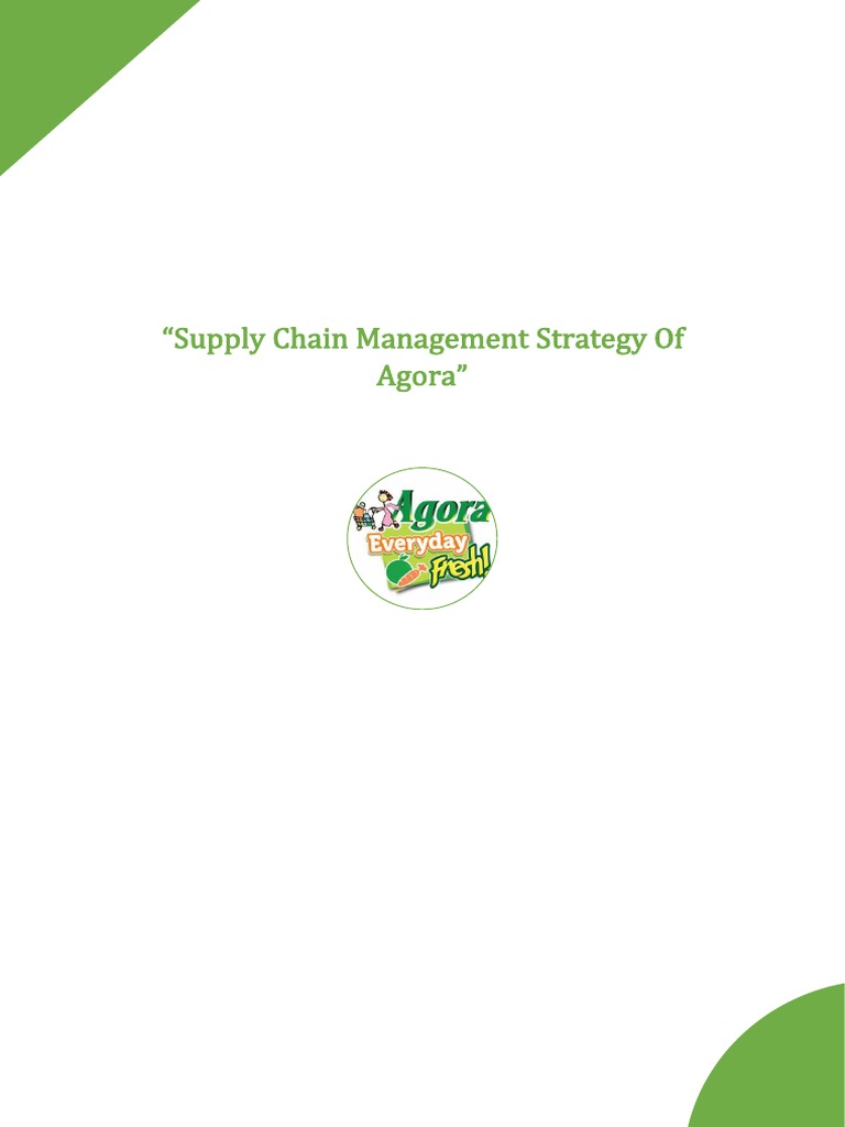 Supply Chain Management Strategy of Agora Super Shop in Bangladesh ...