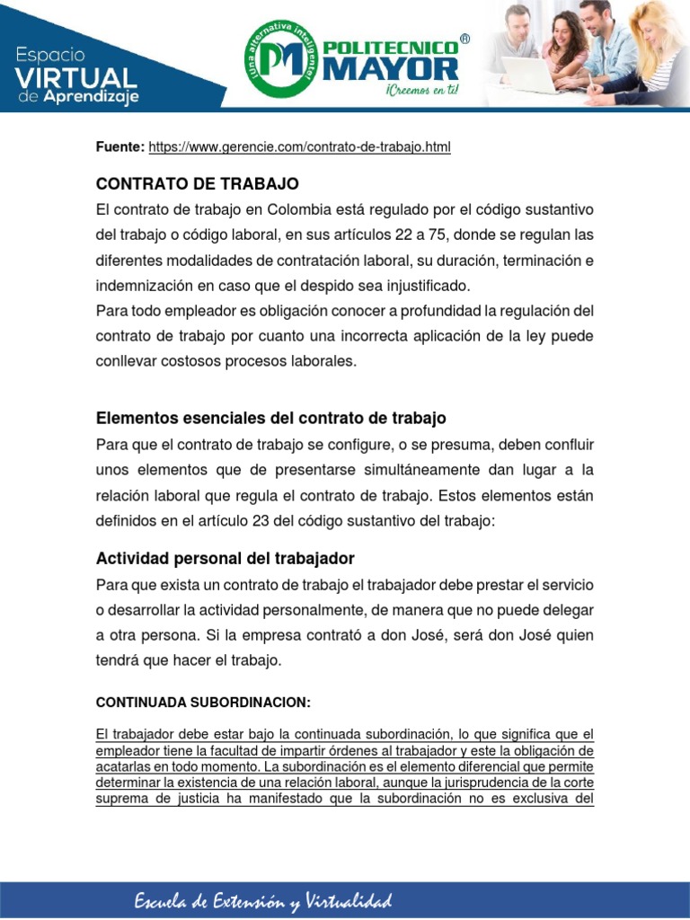 Contratos Laborales | PDF | Derecho laboral | Salario mínimo