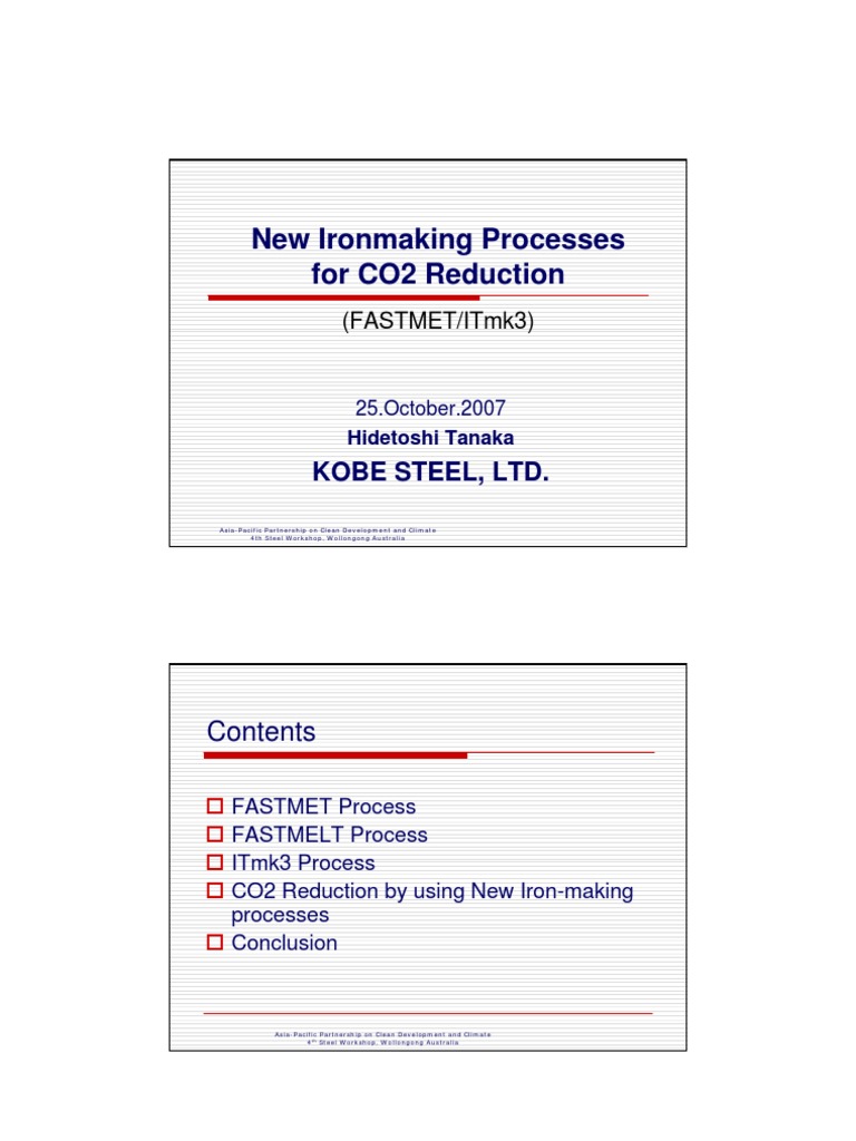 The Kobe Midrex Process | PDF | Iron | Steel