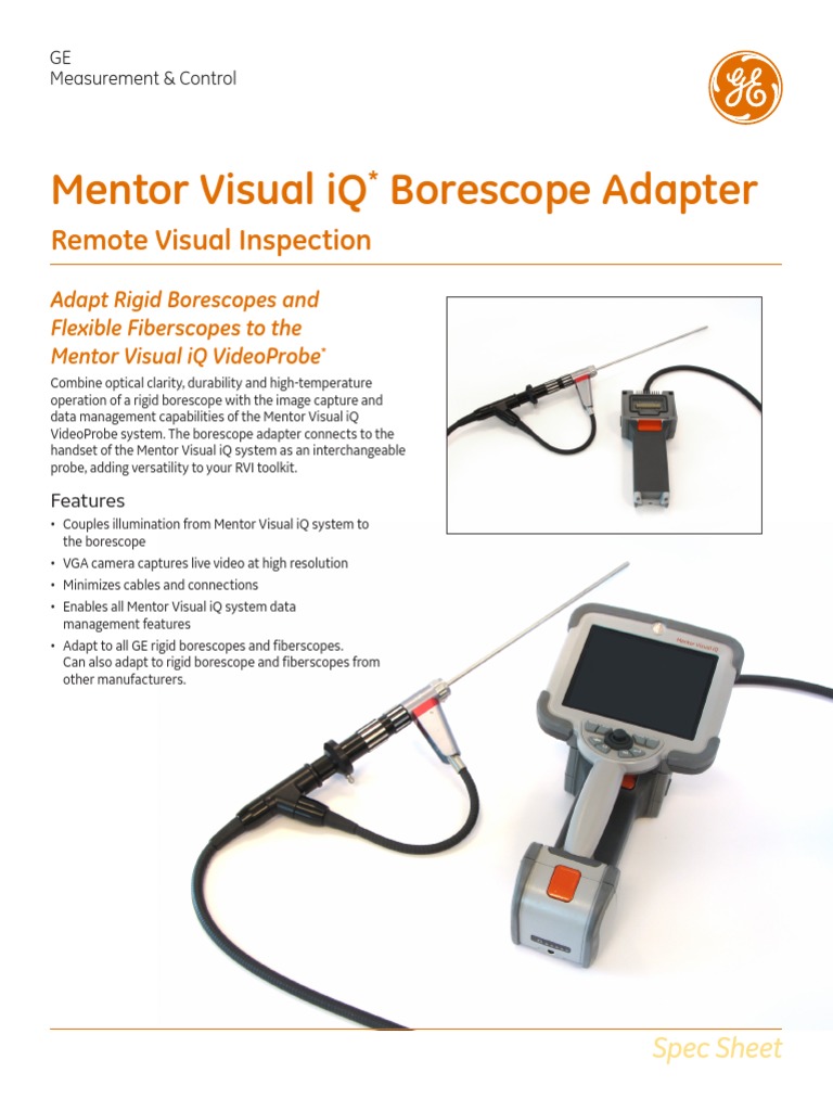 Gea32131 mv1q Borescope Adapter r3 | PDF | Optical Devices | Natural ...