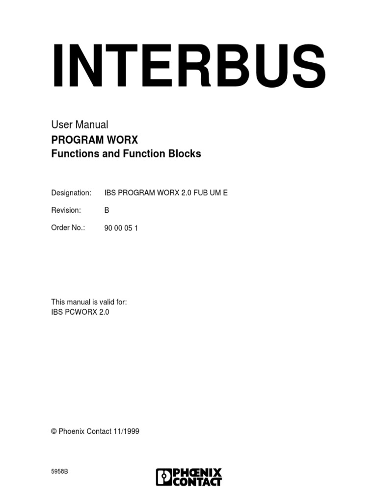 User Manual - Program Worx - Functions and FBs PDF | PDF | Computer ...