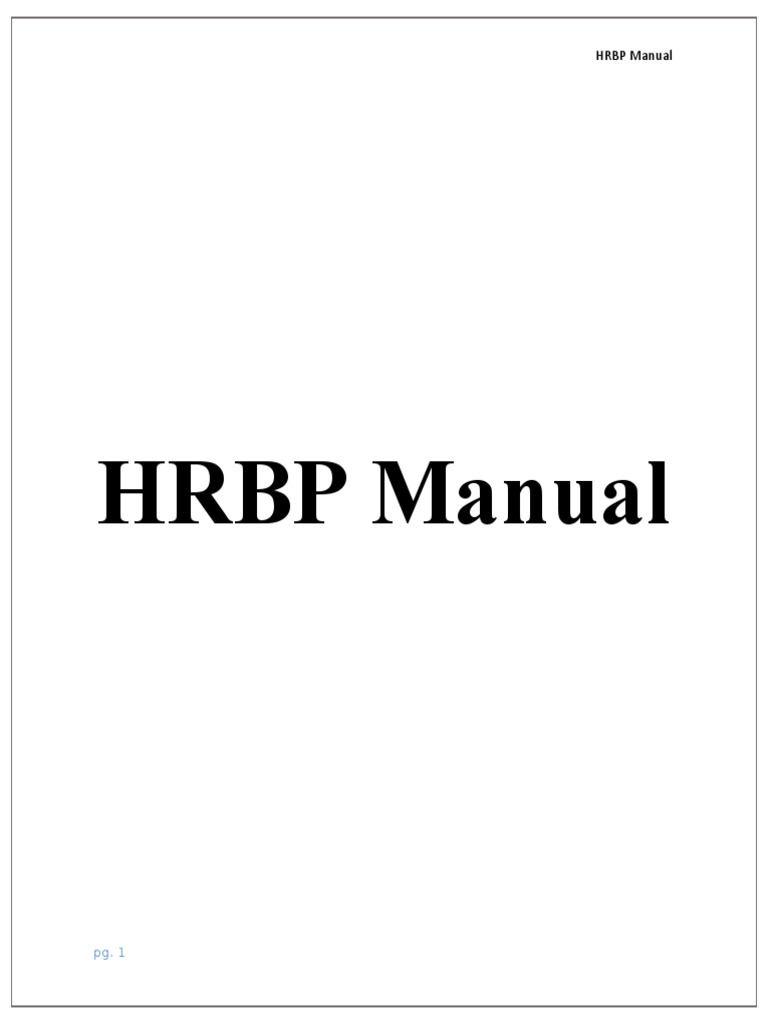 HRBP Manual: Roles and Functions | PDF | Competence (Human Resources ...
