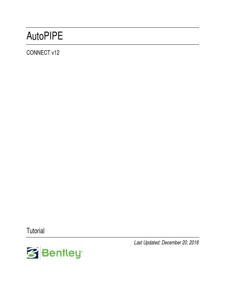 Tutorial Autopipe PDF | PDF | Pipe (Fluid Conveyance) | Stress (Mechanics)