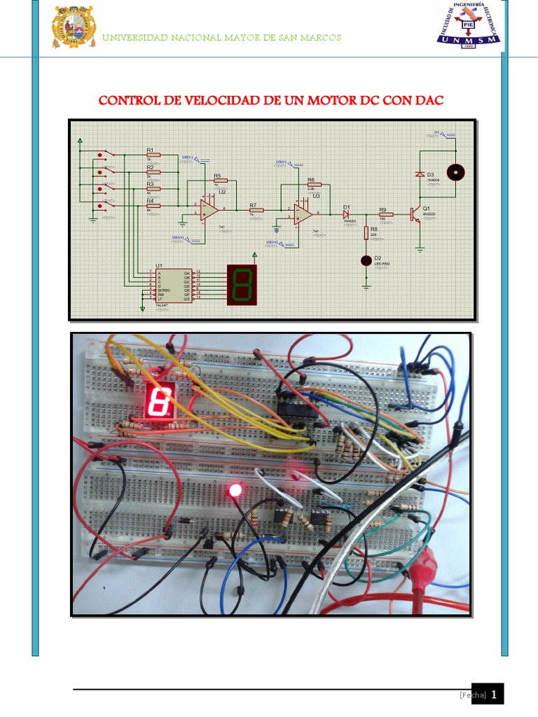 Control de Velocidad de Un Motor DC Con Dac | PDF | Amplificador ...