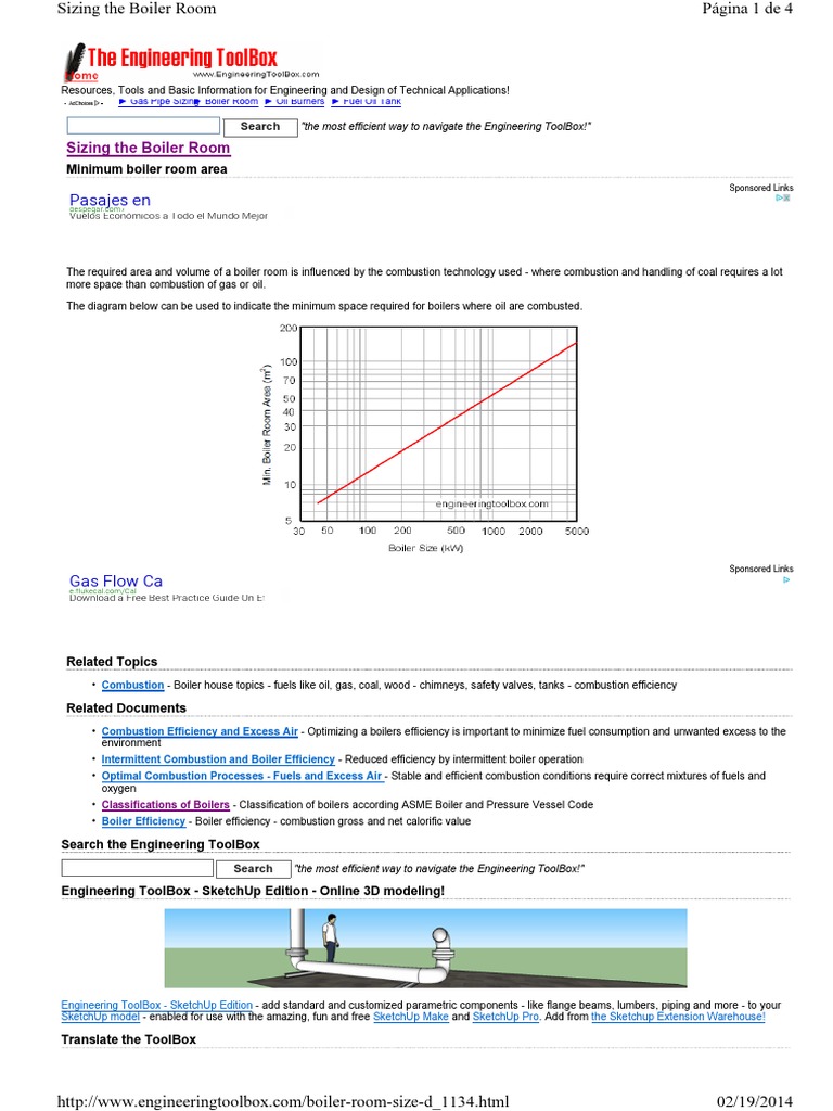 Boiler Room Sizing and Design Guide | PDF | Boiler | Sketch Up