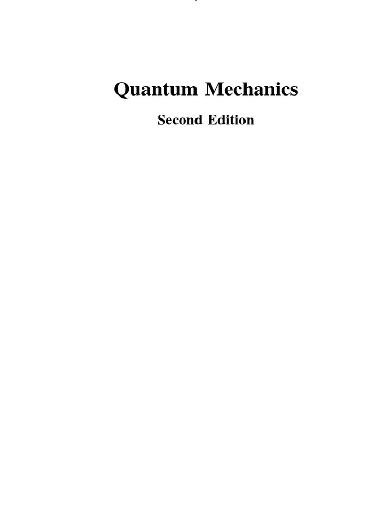 Quantum Mechanics Concepts and Applications Zettili-1 PDF | PDF