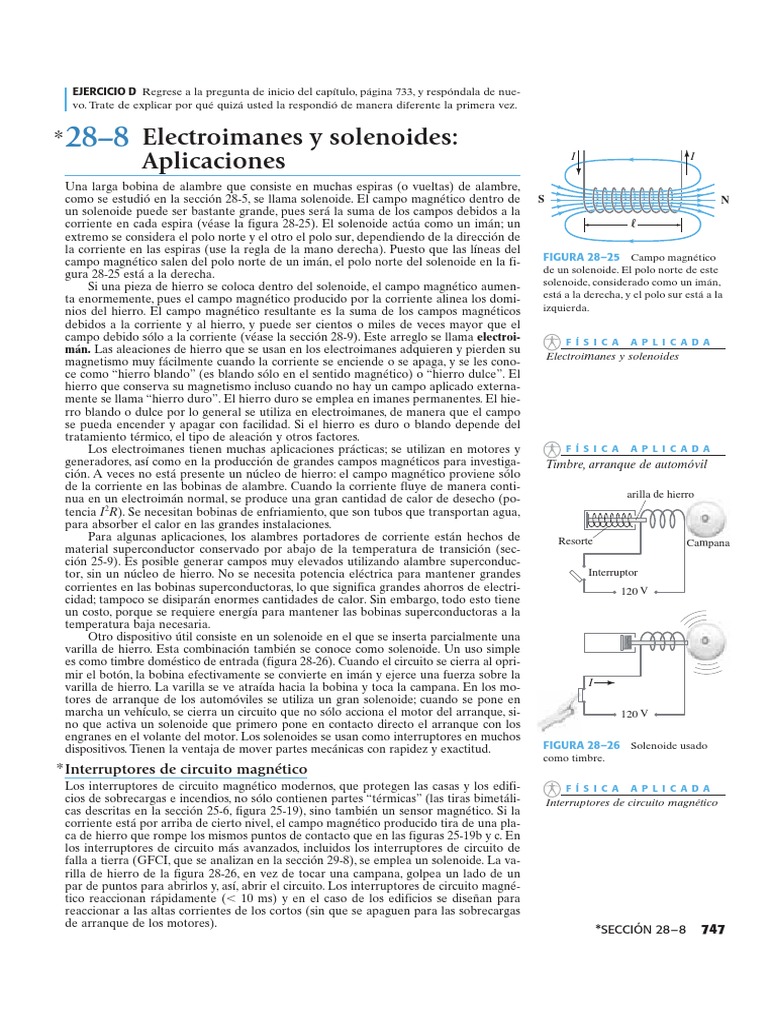 Aplicaciones y tipos de electroimanes | PDF | Imán | Corriente eléctrica