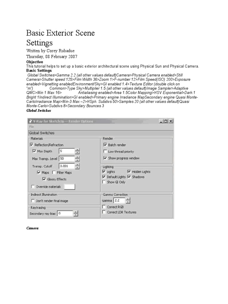 Vraysketup Kompilasi Tutorial | PDF | Rendering (Computer Graphics) | Texture Mapping