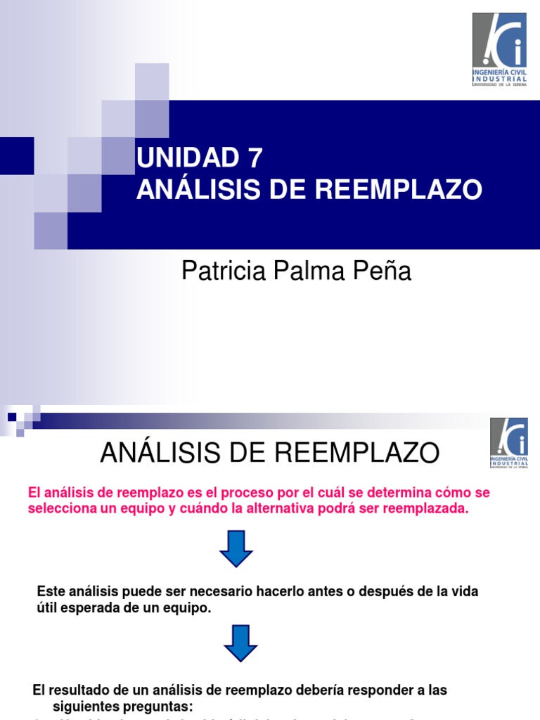 Análisis de Reemplazo de Equipos | PDF | Ingeniería de confiabilidad ...