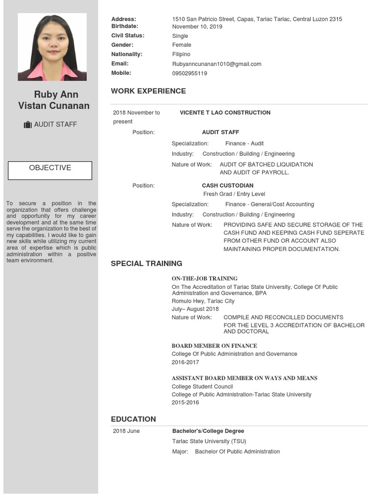 Curriculum Vitae 2019 | PDF | Behavior Modification | Cognition