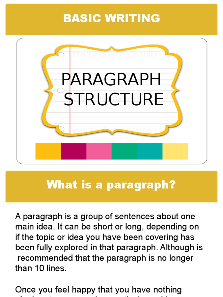 Paragraph Structure | Download Free PDF | Paragraph | Fast Food