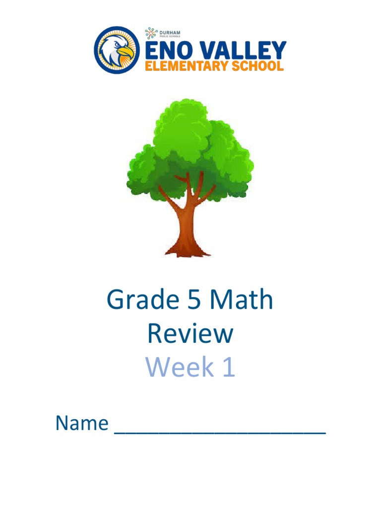 Math Packet Week 1 | PDF | Fraction (Mathematics) | Arithmetic