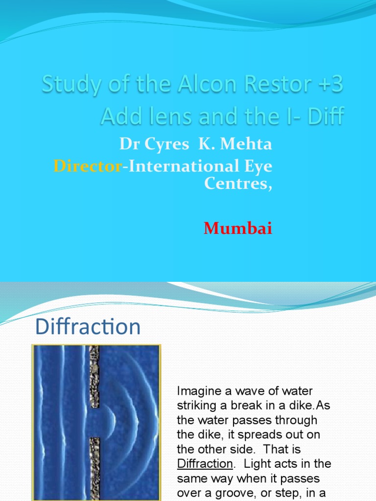 Apodized Model Alcon | PDF | Diffraction | Lens (Optics)