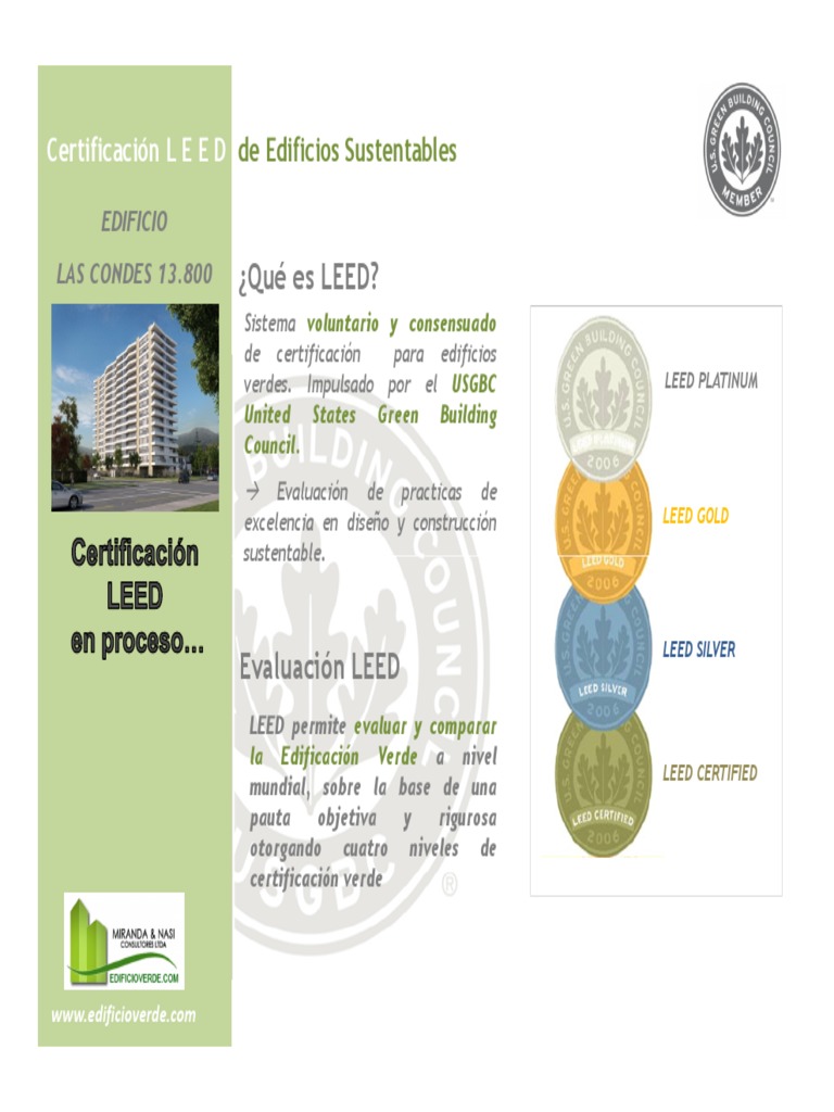 Presentacion Leed Edificio La Estancia | PDF | Liderazgo en Energía y Diseño Ambiental ...