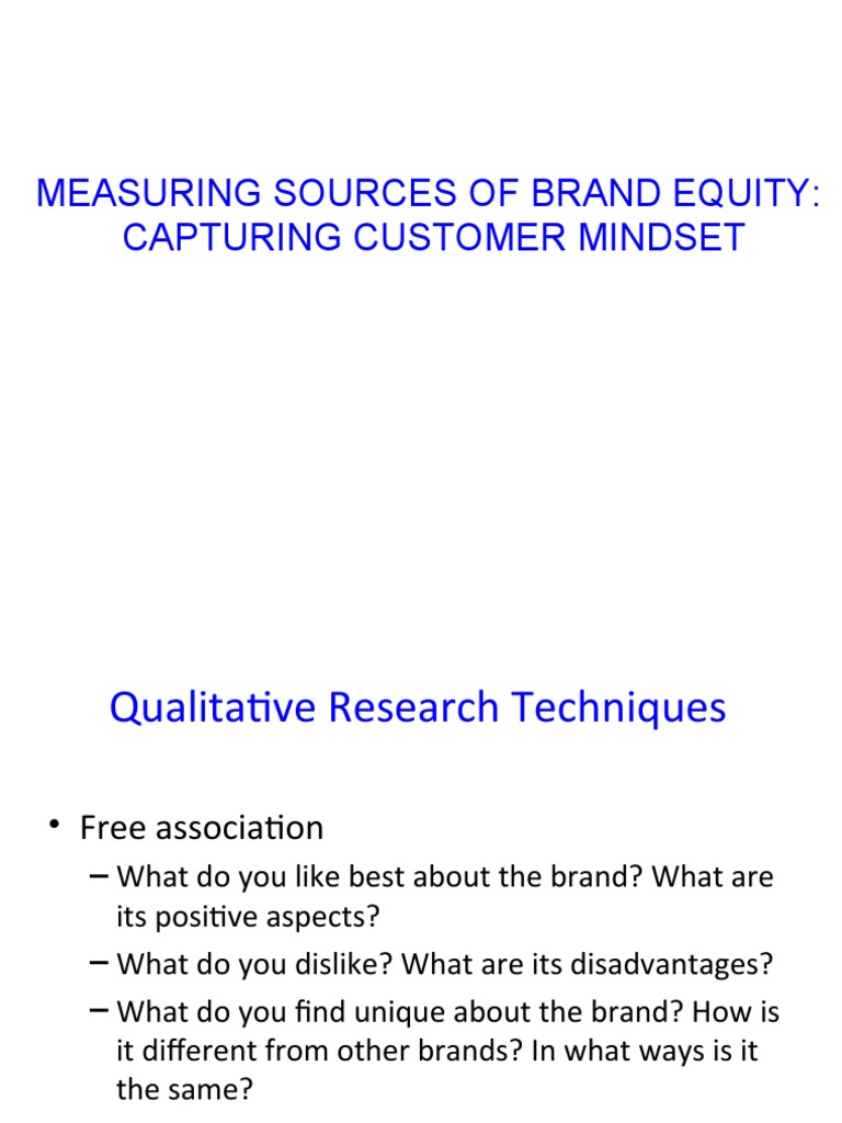 Chapter9b.CAPTURING CUSTOMER MINDSET | PDF | Brand | Business