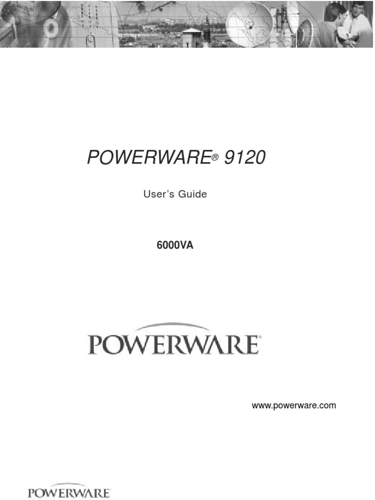 Powerware 9120: User's Guide | PDF | Usb | Power Inverter