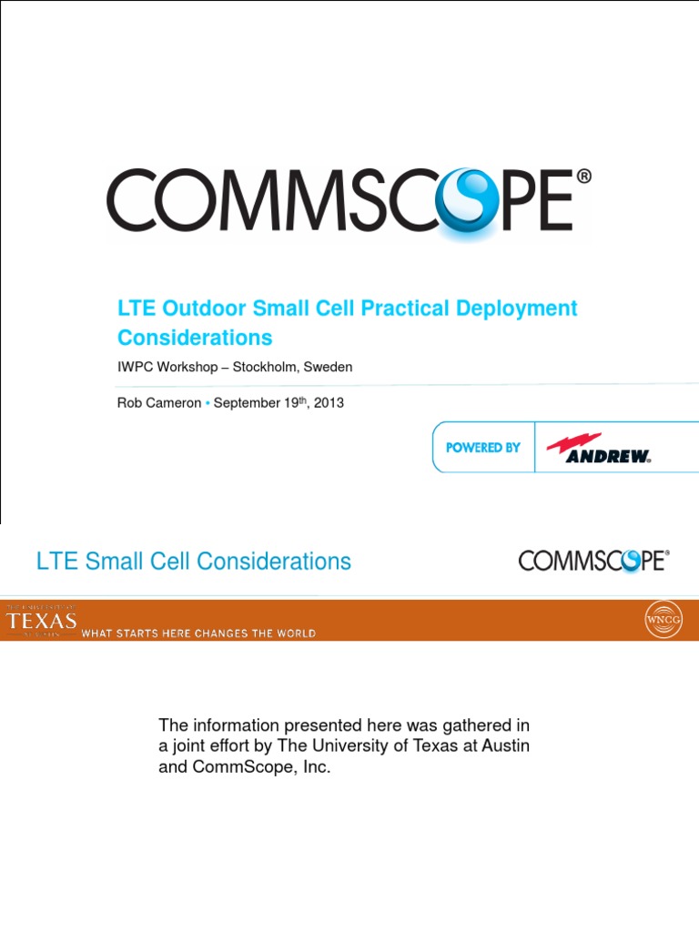 LTE Outdoor Small Cell Practical Deployment Considerations Superb ...