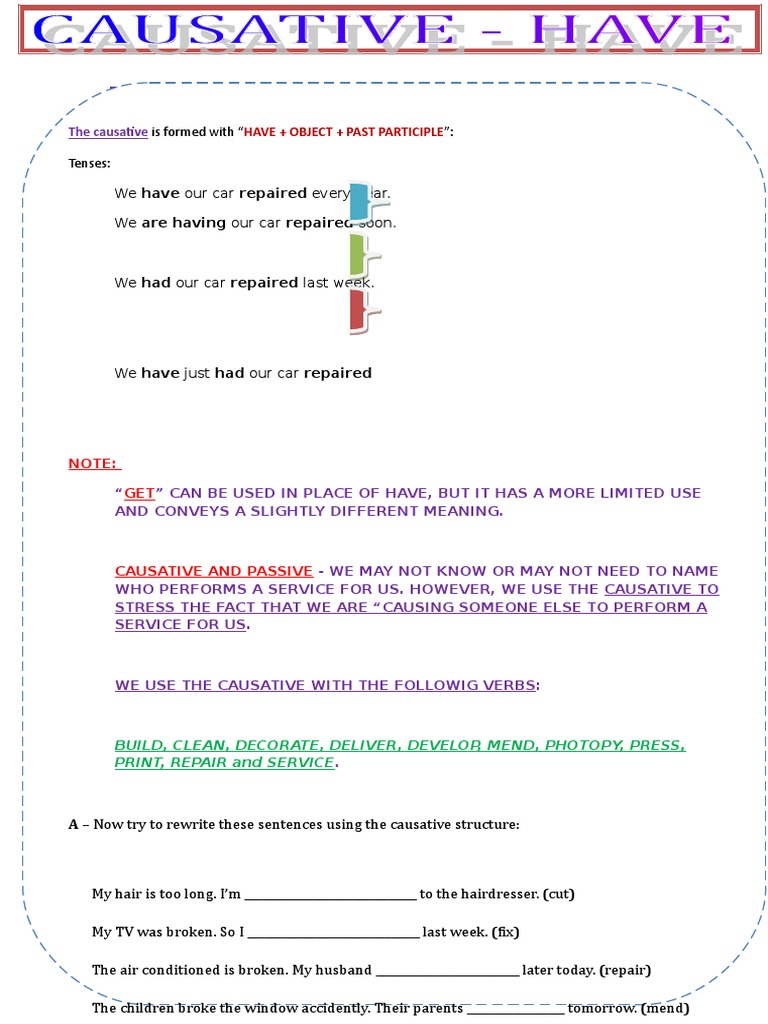 Causative Have | PDF