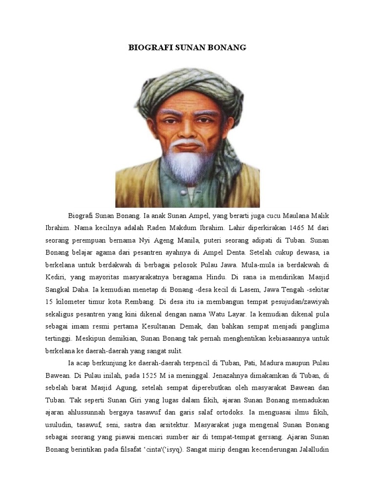 Biografi Sunan Bonang | PDF
