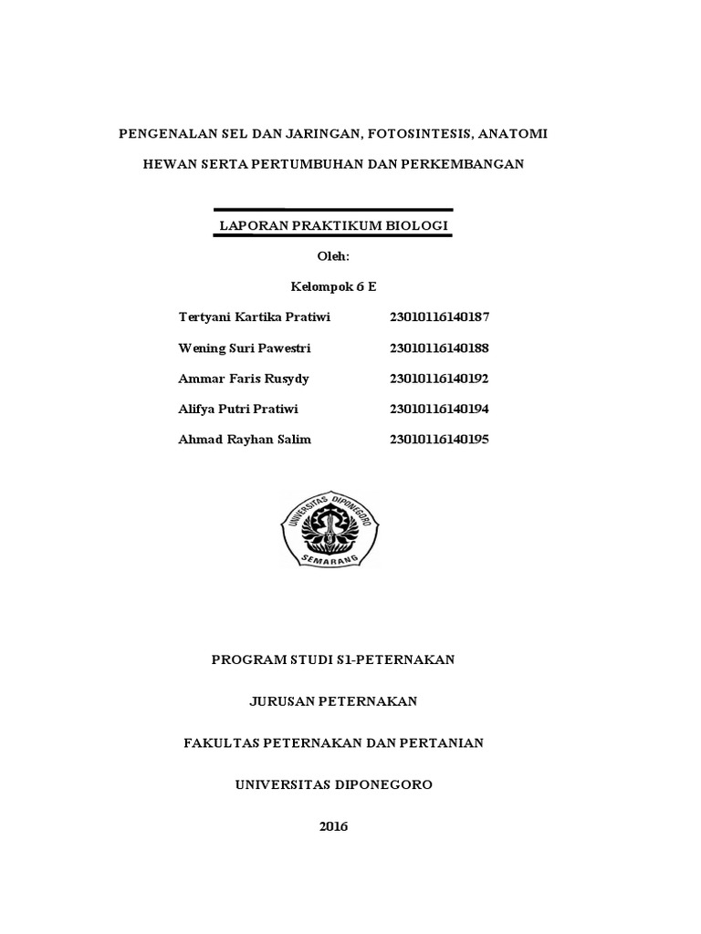 Laprak Biologi | PDF | Kesehatan Holistik | Sains & Matematika