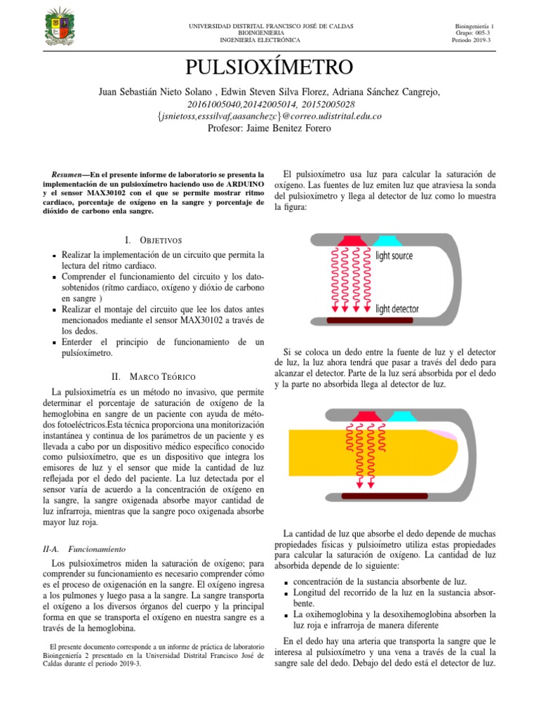 Pulsiox Metro | PDF | Sangre | Ligero
