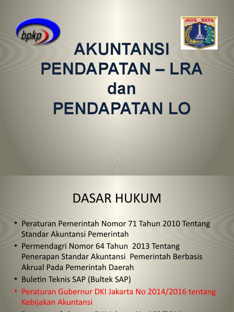 Akuntansi Pendapatan-LRA Dan LO-edit 1 | PDF