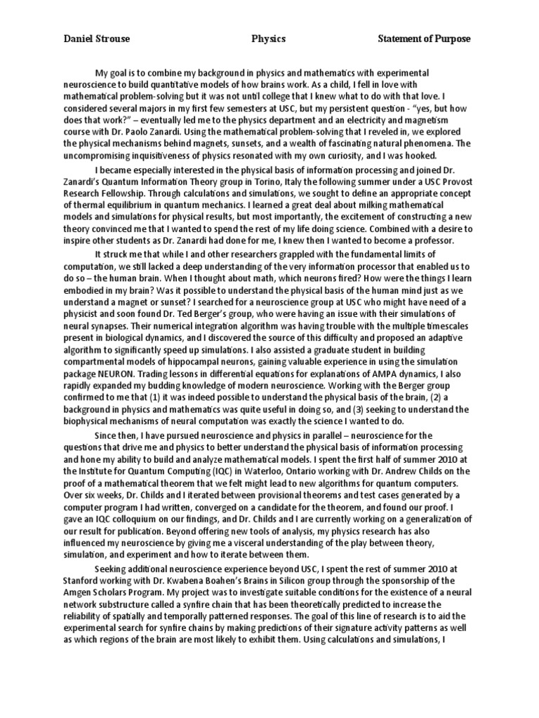 SOP Example 19 | PDF | Neuroscience | Simulation