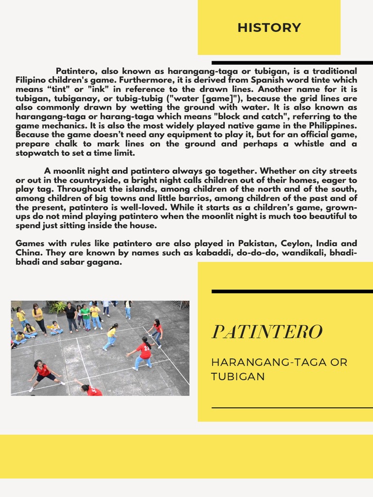History Patintero | PDF