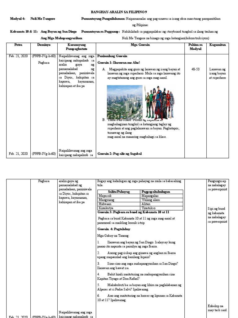 COT Plan 4 | PDF