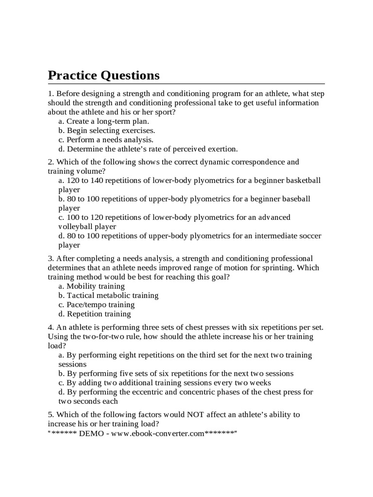 CSCS Study Guide PDF - Ps | PDF | Strength Training | Muscle