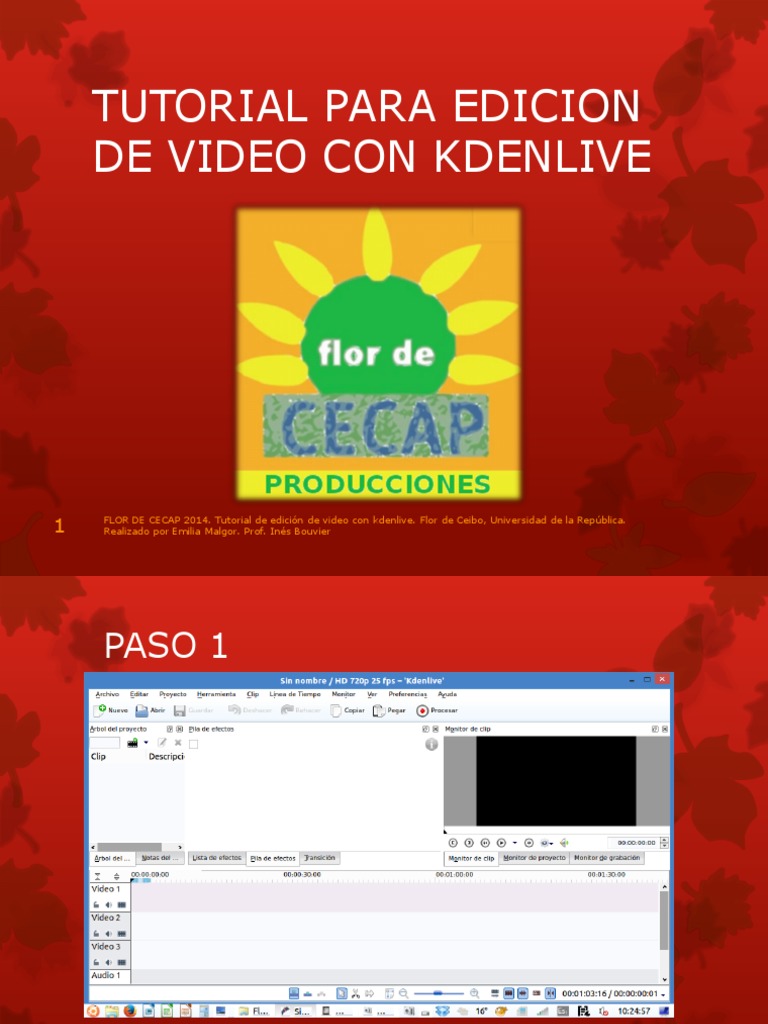 Tutorial Edicion Video Kdenlive PDF | PDF | Vídeo | Tecnología digital