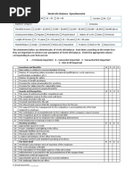 Job Performance Questionnaire | PDF