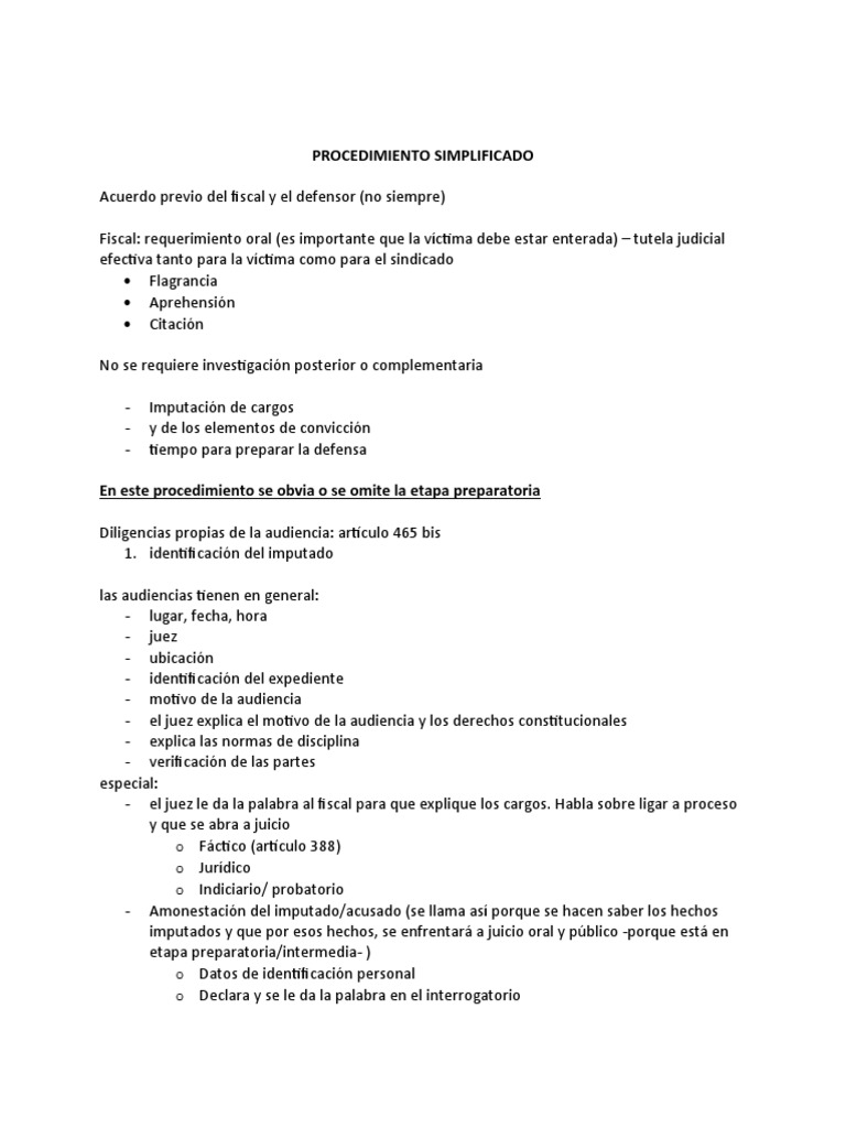 Procedimiento Simplificado Guatemala | PDF | Ley procesal | Principios éticos