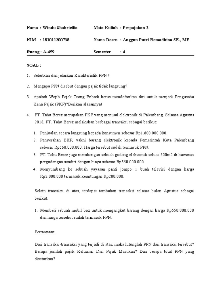Uts Perpajakan 2 | PDF