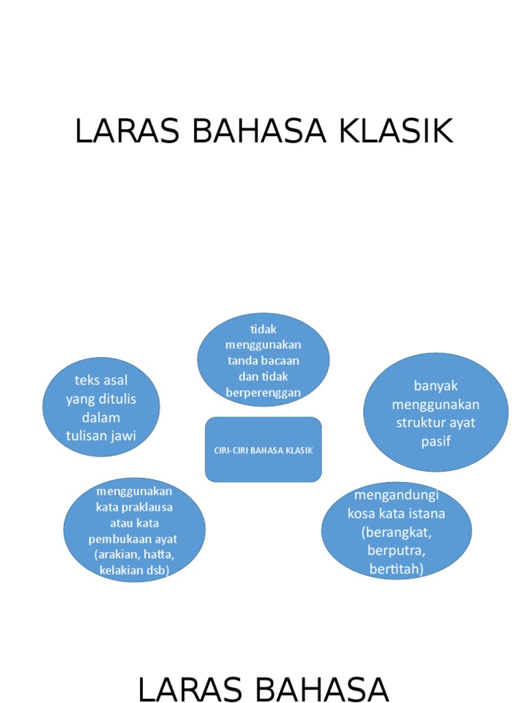 Ciri-Ciri Laras Bahasa Klasik | PDF