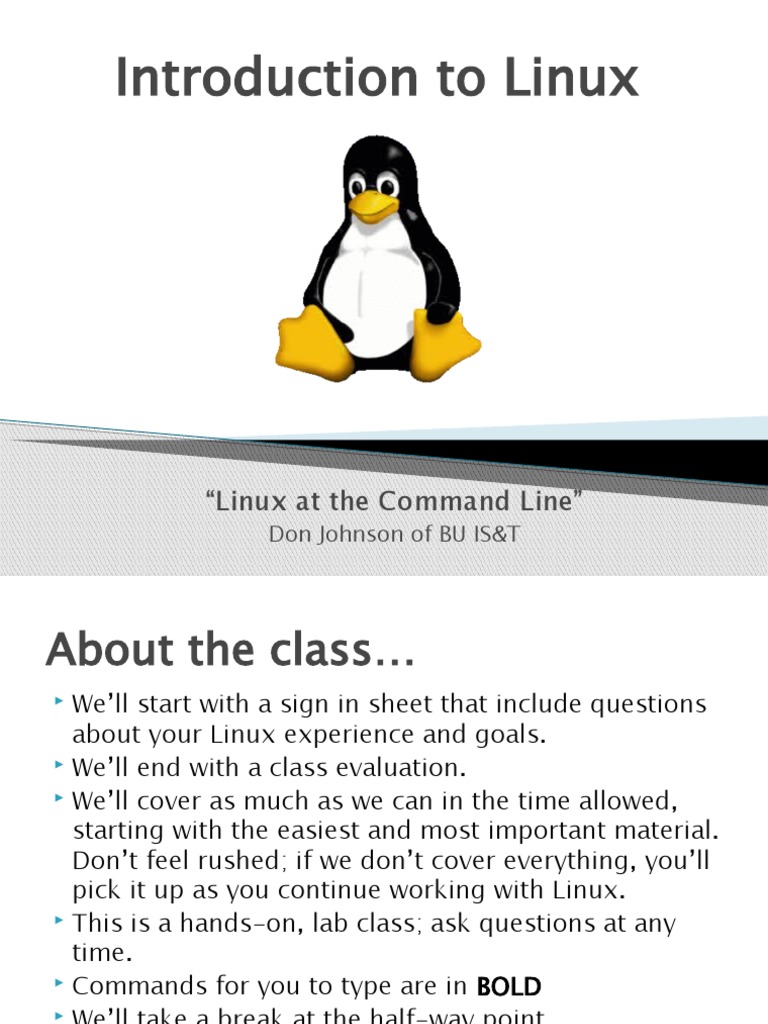 Introduction To Linux | PDF | Secure Shell | Linux