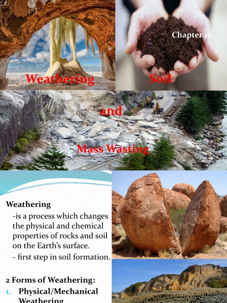 Unit III Chapter 10 (Weathering, Soil and Mass Wasting) | PDF ...