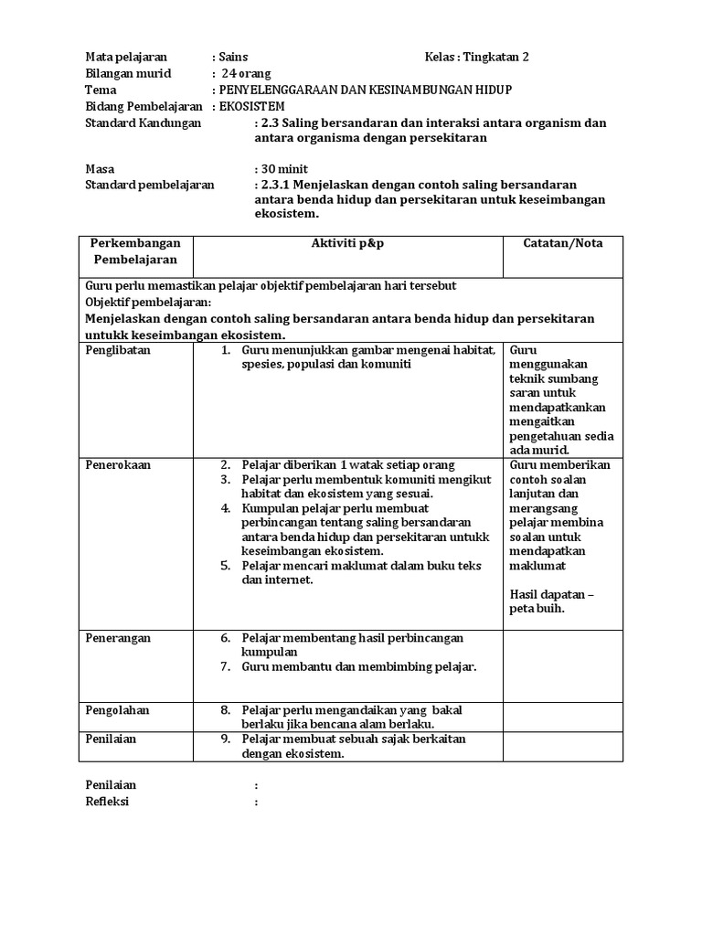 RPH KSSM Micro Teaching | PDF
