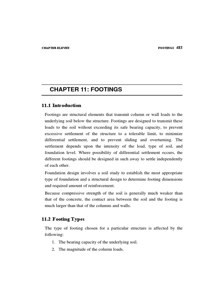 11 Design of Footing | PDF | Foundation (Engineering) | Column