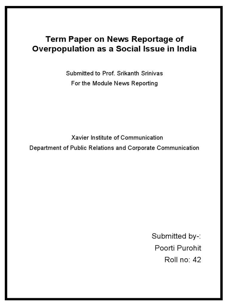 Social Issues - Overpopulation | PDF | Family Planning | Human ...