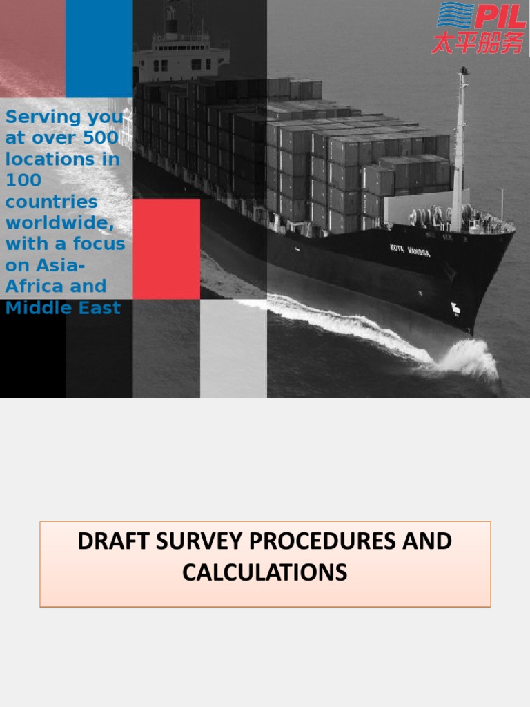 Draft Survey Procedures and Calculations | PDF | Density | Ships