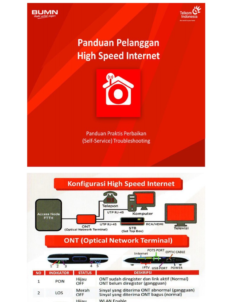 Panduan Troubleshoot Indihome | PDF