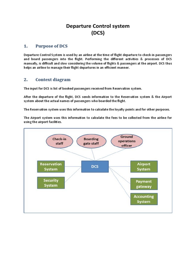 Airline Departure Control System (DCS) Explained | PDF | Airport | Aviation