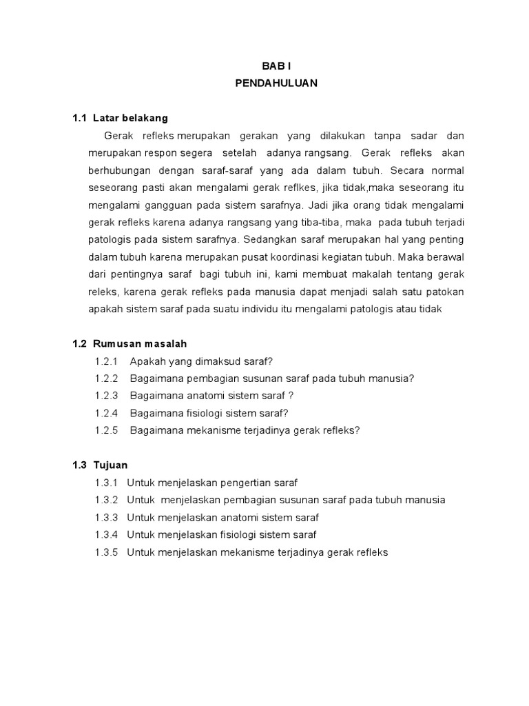 Mekanisme dan Anatomi Gerak Refleks | PDF | Sains & Matematika